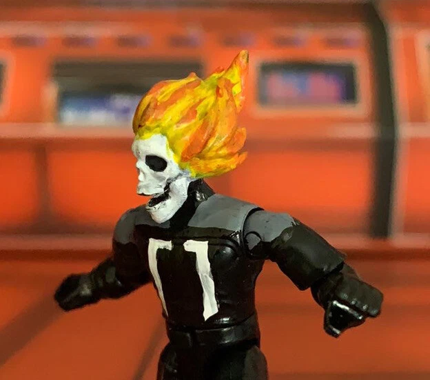 MEGA CONSTRUX CUSTOM Ghost Rider Head £4.70 - PicClick UK