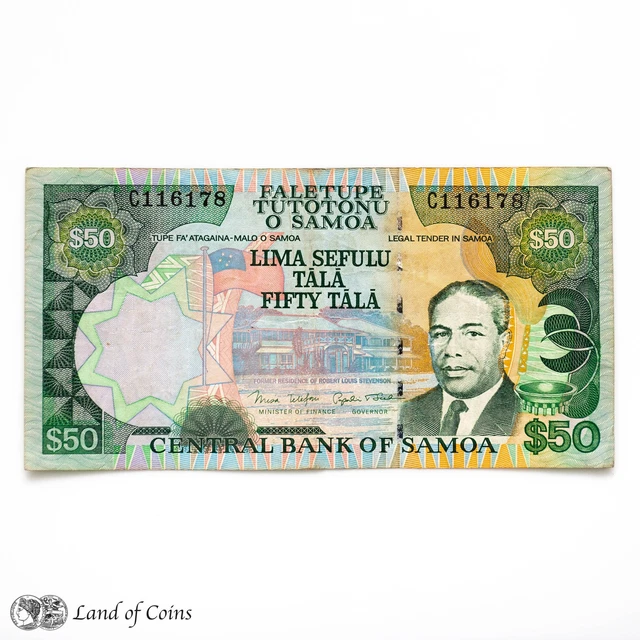 SAMOA: 1 X 50 Samoa Tala Banknote. £0.99 - PicClick UK