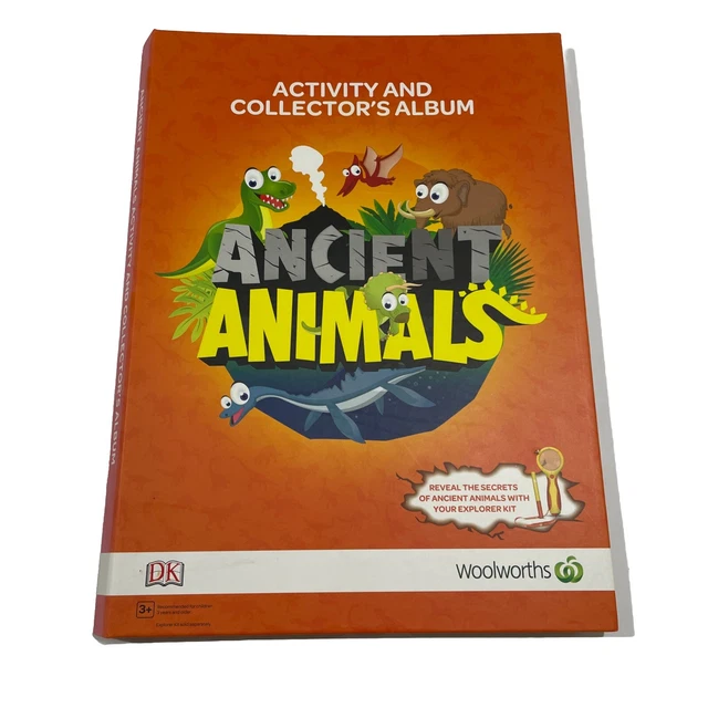 WOOLWORTHS ANCIENT ANIMALS Activity & Collectors Album Complete 81 ...