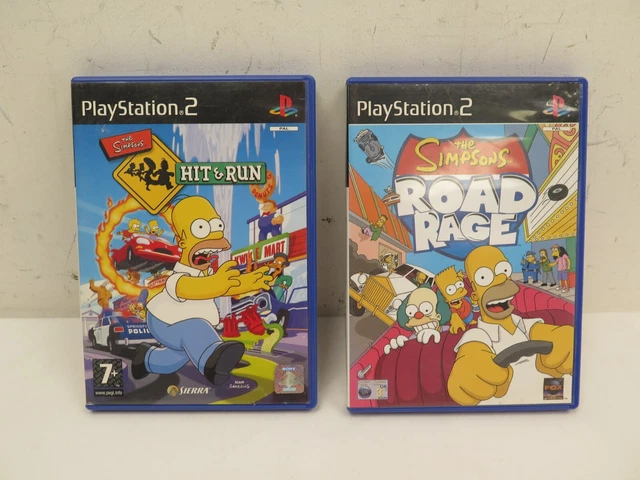 PLAYSTATION 2 EARLY 2000s the simpsons hit and run road rage video ...