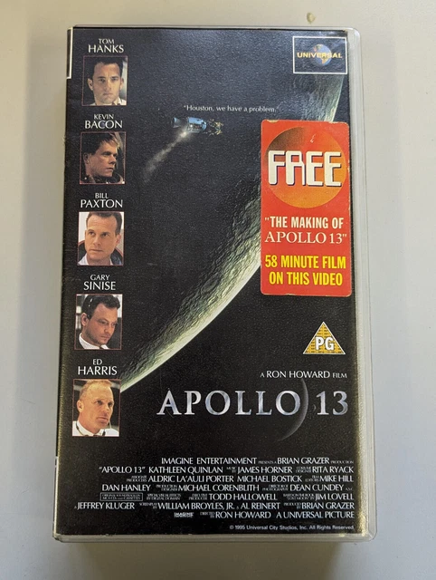 APOLLO 13 VHS Tape 1995 with Tom Hanks & Kevin Bacon £7.90 - PicClick UK