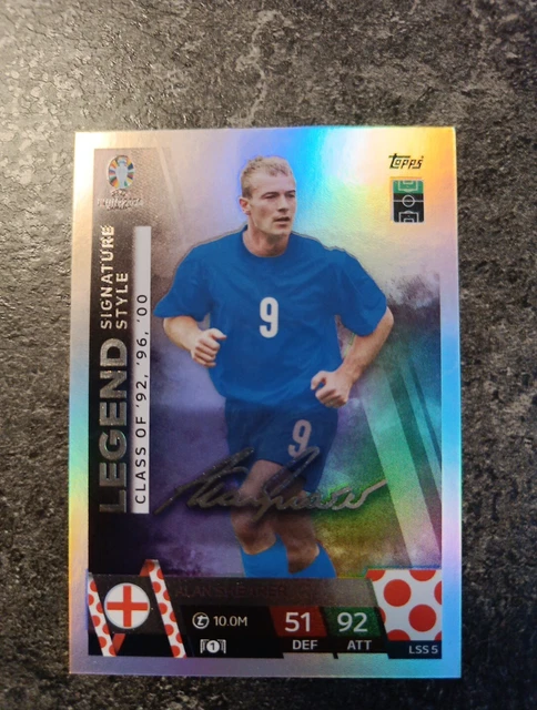 TOPPS MATCH ATTAX UEFA EURO 2024 EM Legend Alan Shearer England LSS5 ...