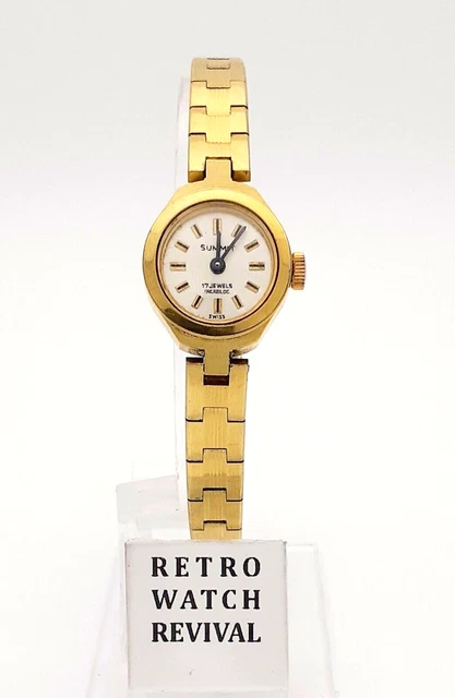 SUMMIT 17 JEWELS Incabloc vintage ladies wrist watch used running £5.50 - PicClick UK