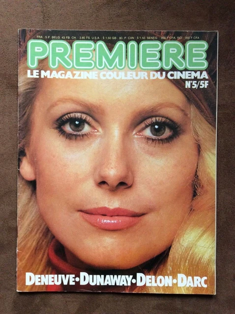 MAGAZINE DU CINÉMA Première N°5 Deneuve Delon Darc Dewaere Dutronc Drucker 1977 EUR 10,00 ...