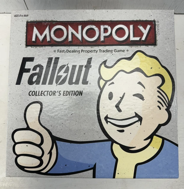 HASBRO FALLOUT MONOPOLY Collector's Edition Board Game- Open Box ...
