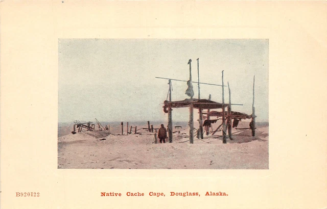 J31/ DOUGLAS ALASKA Postcard c1910 Native Cache Cape Eskimo 120 £5.20 - PicClick UK