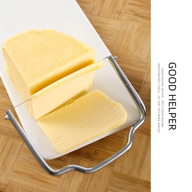 BUTTER WIRE SLICER Stainless Butter Cutter Cheese Cutting Kitchen ...