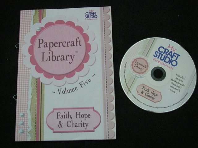 MY CRAFT STUDIO Prof CD Papercraft Library VOL 5 FAITH HOPE & CHARITY ...