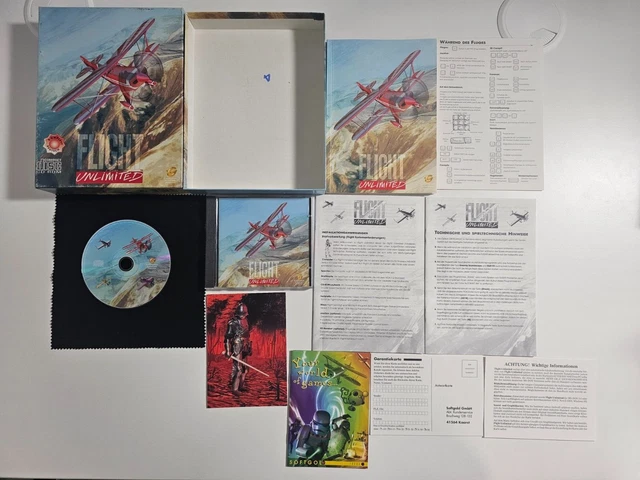ORDINATEUR / PC CD-ROM Flight Unlimited jeu dans une grande boîte ...