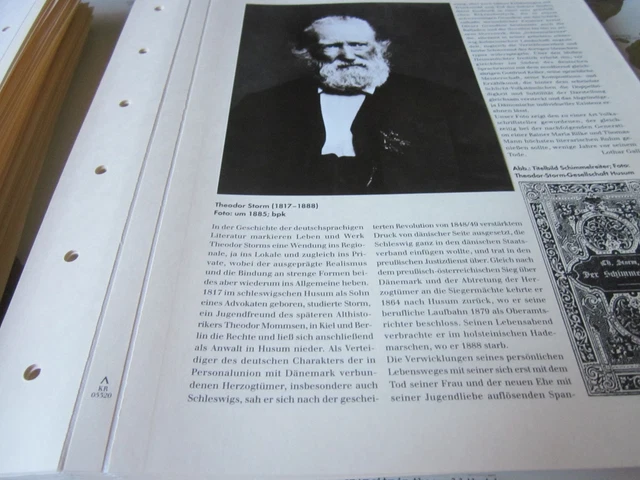KAISERREICH ARCHIV N5 5320 Theodor Storm 1817-1888 Schriftsteller Foto ...