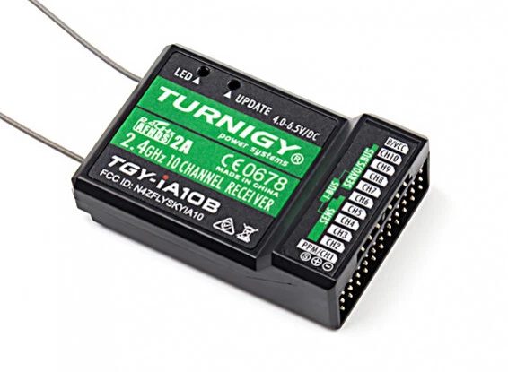 TURNIGY TGY-IA10B RECEIVER 10Ch 2.4GHz AFHDS 2A Telemetry RX PPM IBUS ...