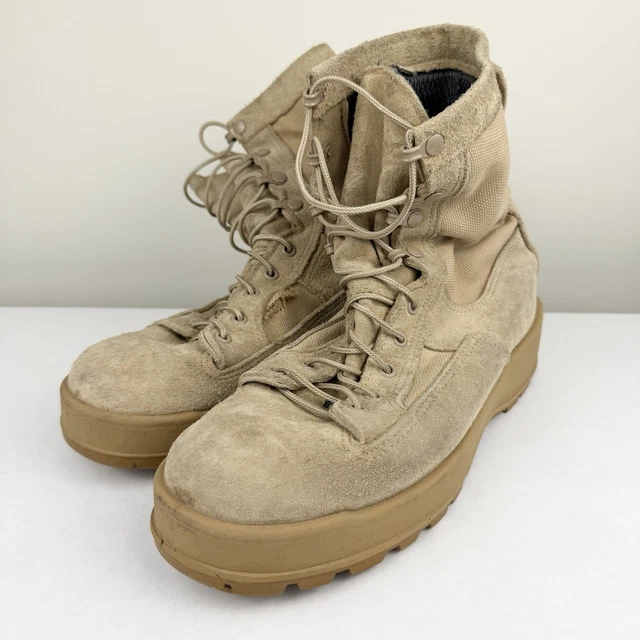 WELLCO MILITARY TACTICAL US Army Combat Desert Tan Boots Vibram USGI ...