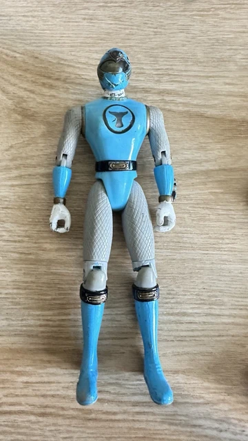 NINJA STORM BLUE Wind Ranger Power Rangers Action Figure 6" Bandai 2003 ...