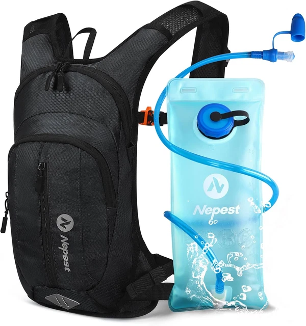 HYDRATION PACK BACKPACK with 2L Water Bladder, Lightweight Water ...