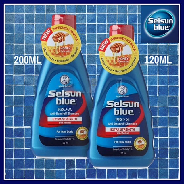 SELSUN BLUE EXTRA Strength Dandruff Treatment Shampoo with Selenium ...