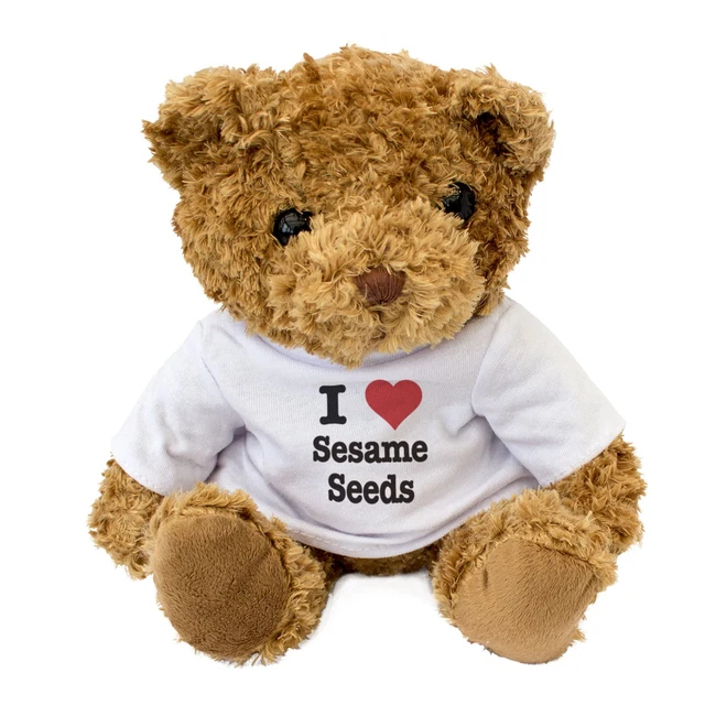 J'ADORE LES GRAINES De Sésame - Ours En Peluche - Mignon Doux Adorable ...