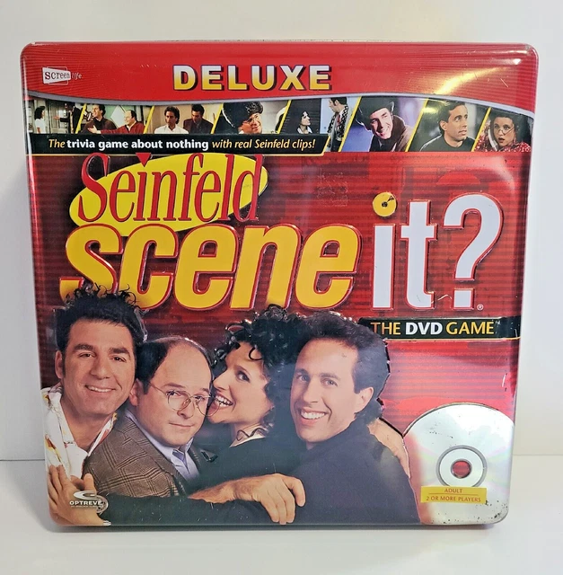DELUXE SCENE IT Jerry Seinfeld DVD jeu-questionnaire en étain collector ...