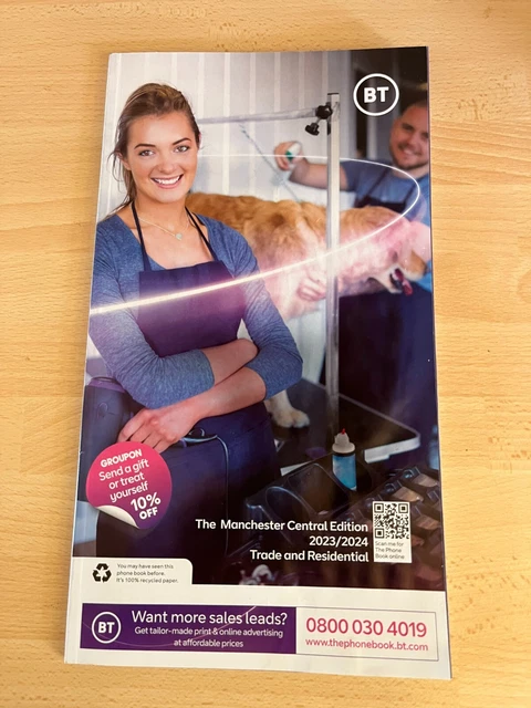 BT PHONE BOOK The Manchester Central Edition 2023/2024 Trade ...