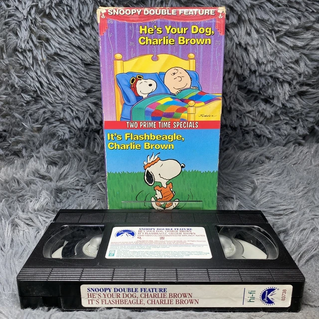 SNOOPY DOUBLE FEATURE VHS Tape 1994 Flashbeagle & He’s Your Dog Charlie ...