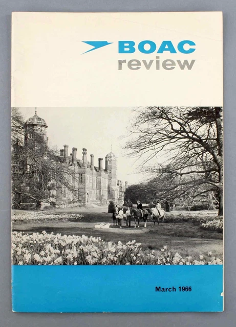 BOAC REVIEW AIRLINE Staff Magazine March 1966 B.o.a.c. Avro Lancastrian ...