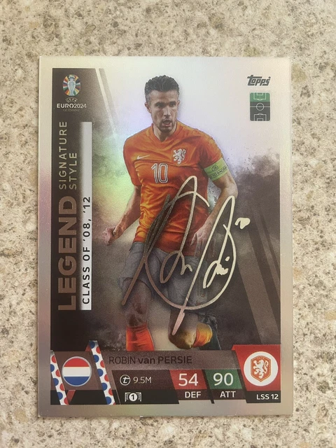 MATCH ATTAX EURO 2024 Robin Van Persie Signature Style Legend UEFA ...