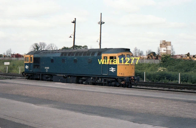 ORIGINAL RAILWAY PHOTOGRAPHIC negative Class 33 33023 at Westbury £3.25 ...