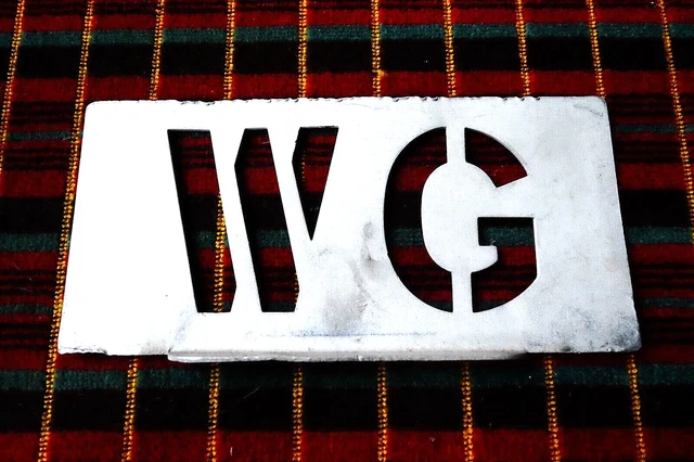 LONDON TRANSPORT CENTRAL Bus Garage Code Stencil Plate West Green (Wg ...