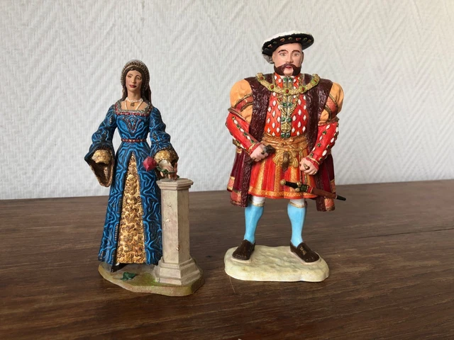 2X AIRFIX MOUNTED / Finished & Painted 70's KING HENRY VIII & ANN ...