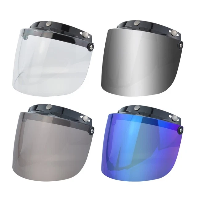 WEAR-RESISTANT ANTI-SCRATCH MOTORCYCLE Helmets Lens 3-snap EUR 12,72 ...