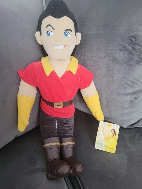 DISNEY STORE GASTON (Beauty & The Beast) Soft Plush Toy New With Tag £ ...