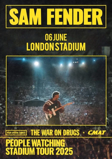 SAM FENDER PEOPLE Watching London 2025 A3 A4 Print Poster Album ...