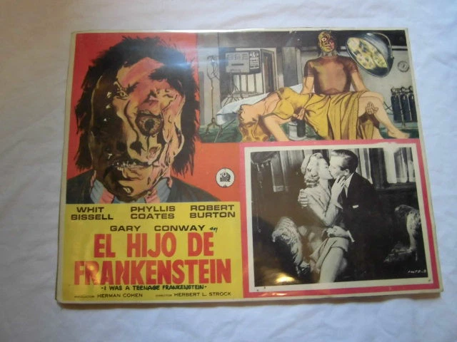 ORIGINAL 50ER MEXICAN Lobbycard Frankenstein 1957 Plakat Film cinema ...