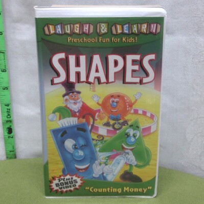 SHAPES CARTOONS LAUGH & Learn VHS preschool fun Counting Money ...