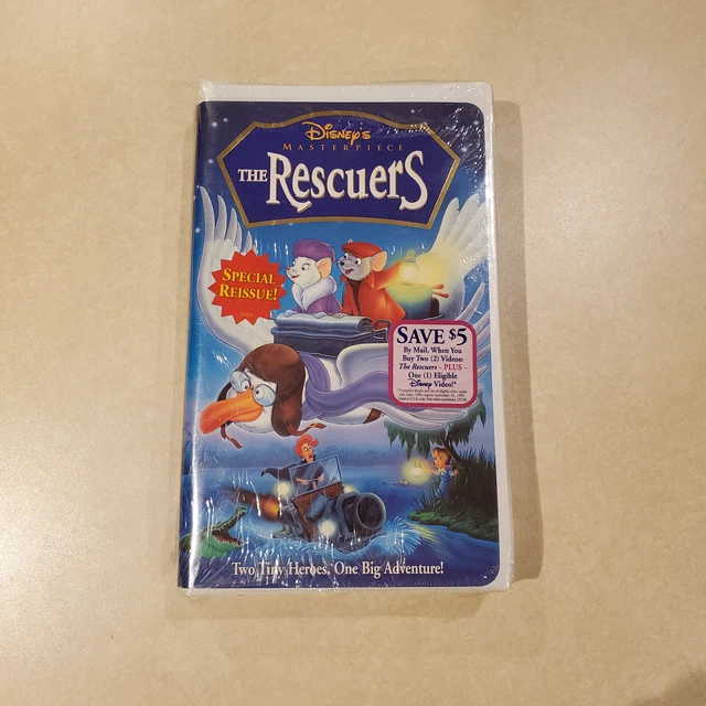 DISNEY MASTERPIECE THE Rescuers special reissue sealed VHS damage to ...