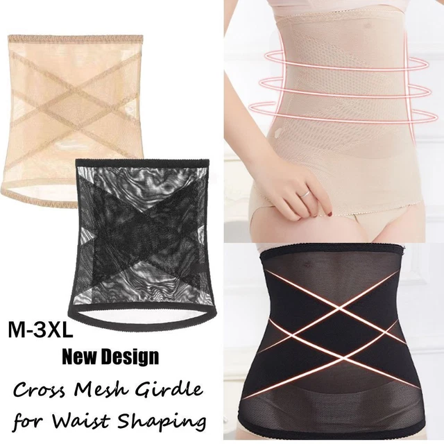 INVISIBLE CROSS MESH Girdle Maternity Postpartum Bandage Band Yoga ...