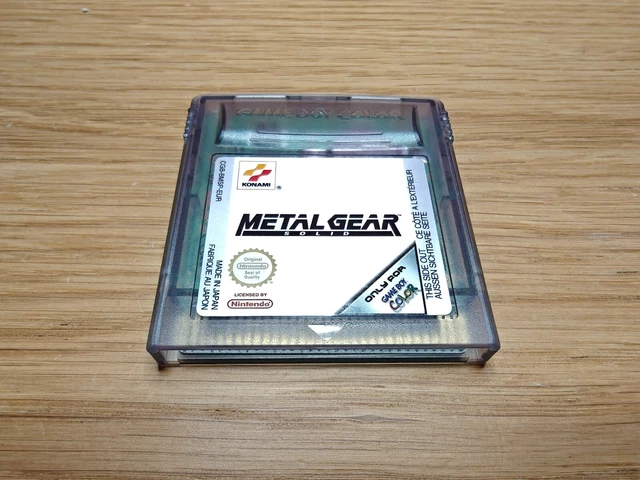 NINTENDO GAMEBOY COLOR Game Cart Metal Gear Solid Working Saves Rare ...