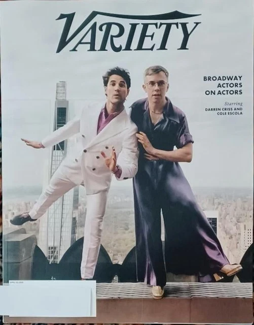 VARIETY MAGAZINE APRIL 2025 Broadway Actors On Actors Darren Criss Cole ...