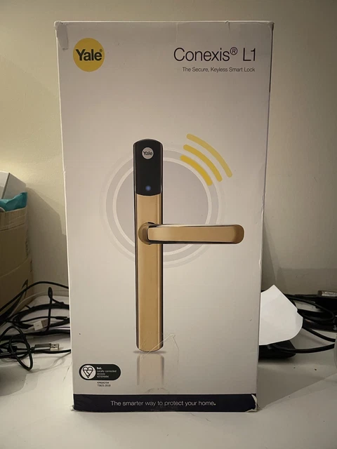 YALE SD-L1000-PB CONEXIS L1 Smart Keyless Door Handle - Home Security ...