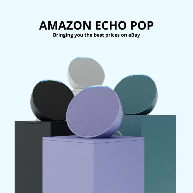 BRAND NEW AMAZON Echo Pop Smart Speaker with Alexa Voice Control - All ...