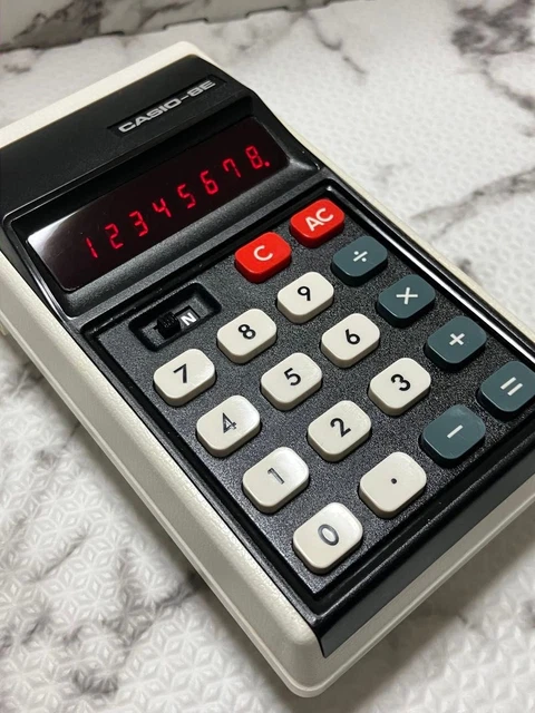 CASIO VINTAGE 1970S Nixie Tube Calculator Model 8E Rare Retro Desk ...