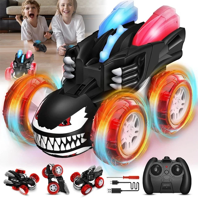 RC MONSTER TRUCK Car 2.4G 360° Flips Kids Remote Control Stunt Toy With ...