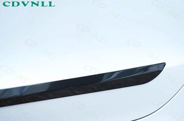 FOR TESLA MODEL 3 2024-2025 Carbon Fiber Steel Side Door Body Molding ...