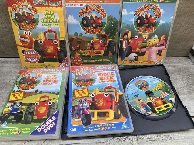 6 TRACTOR TOM DVDs To The Rescue Scarecrow Haywire Hen New Vehicle Baa ...