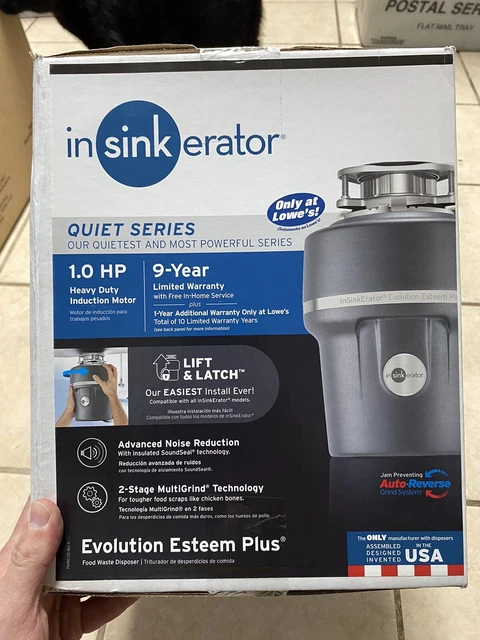 INSINKERATOR EVOLUTION ESTEEM Plus 1-HP Garbage Disposal $165.00 - PicClick