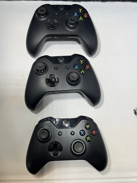 ONE MICROSOFT XBOX One Wireless Controller Black Model 1697 TESTED ...