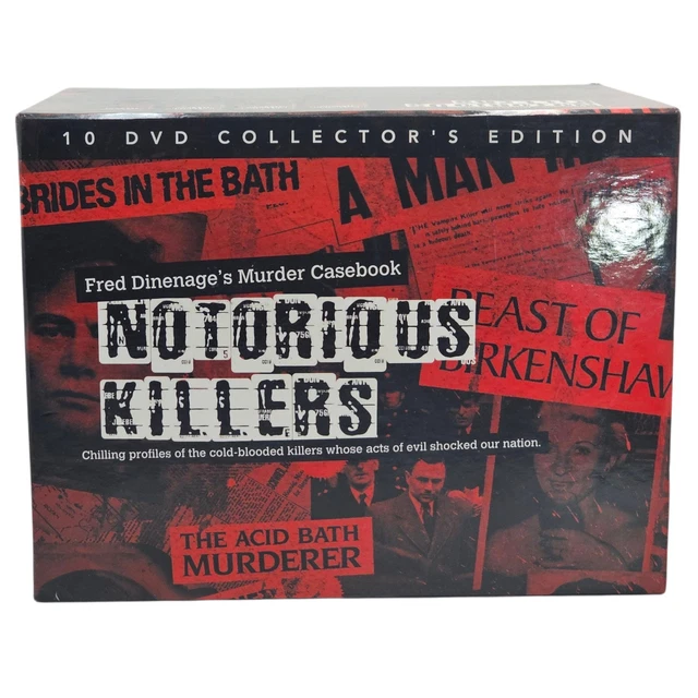 NOTORIOUS KILLERS FRED Dinenage's Murder Casebook DVD Box Set ...