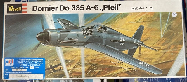 DORNIER DO 335 A6 Pfeil Revell 1/72 rare, kit neuf, boite usagée EUR 24 ...