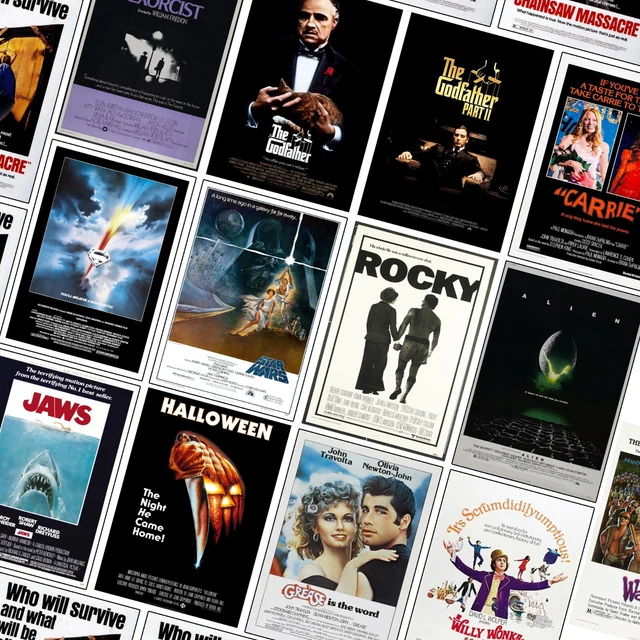 70S CLASSIC RETRO Vintage Movie Posters Cinema Wall Film Art Poster ...