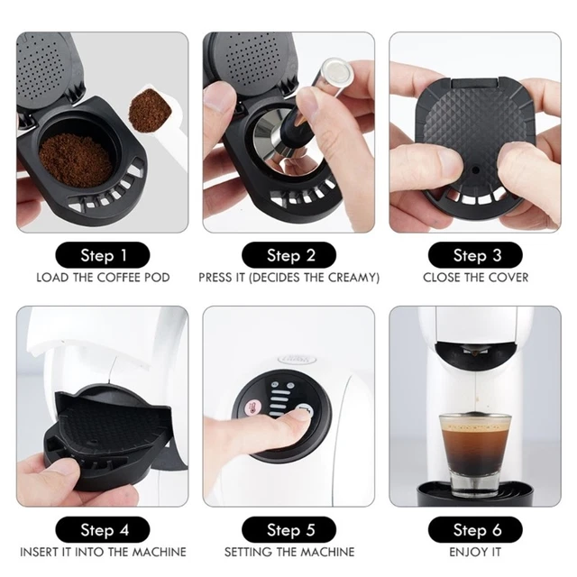 REUSABLE COFFEE PODS Adapter Grade Texture Coffee Machine Attachment ...