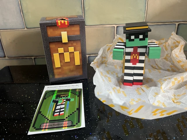 MCDONALD’S MINECRAFT MOVIE Zombie Hamburglar Toy - With Card & Unused ...